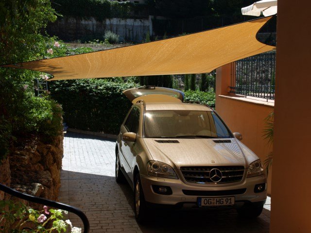 Shade Sail Gallery - Car Sails - The Shade Sail Company
