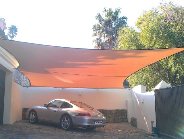 Shade Sail Gallery - Car Sails - The Shade Sail Company