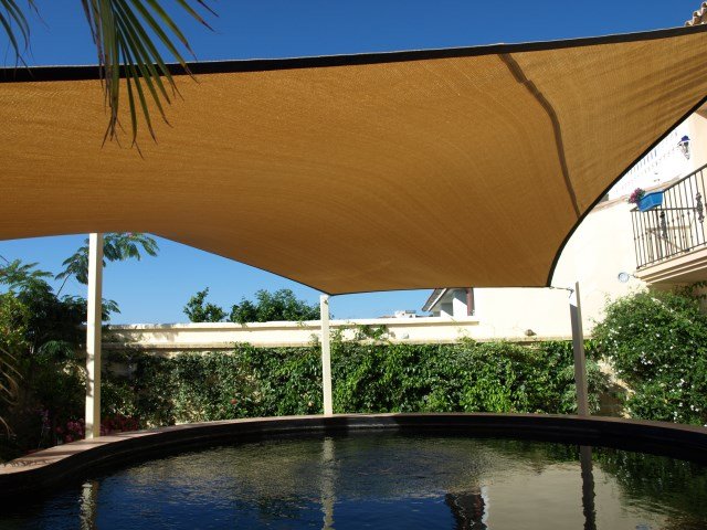Shade Sail Gallery - KOI Ponds - The Shade Sail Company
