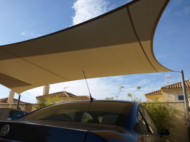 Shade Sail Gallery - Car Sails - The Shade Sail Company